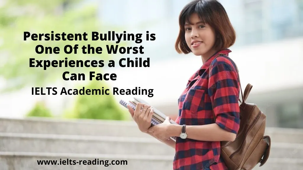 Persistent Bullying is One Of the Worst Experiences a Child Can Face ...